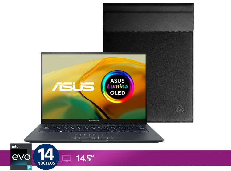 NOTEBOOK ASUS UX3404VA-M9115W INTEL CORE I9 16 GB RAM 1 TB SSD 14.4