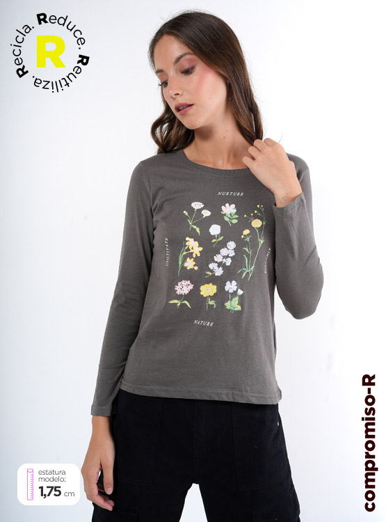 Ripley - POLERA INDEX ESTAMPADA