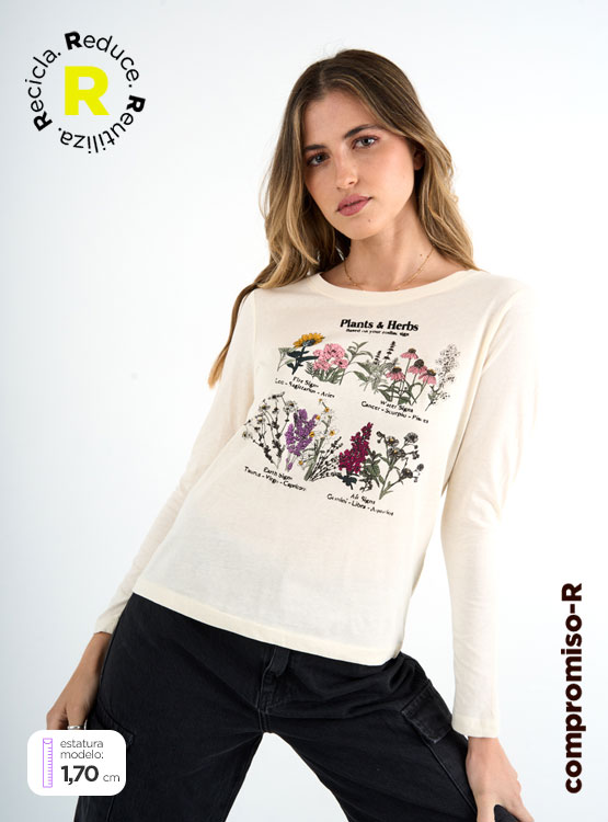 Ripley - POLERA INDEX ESTAMPADA