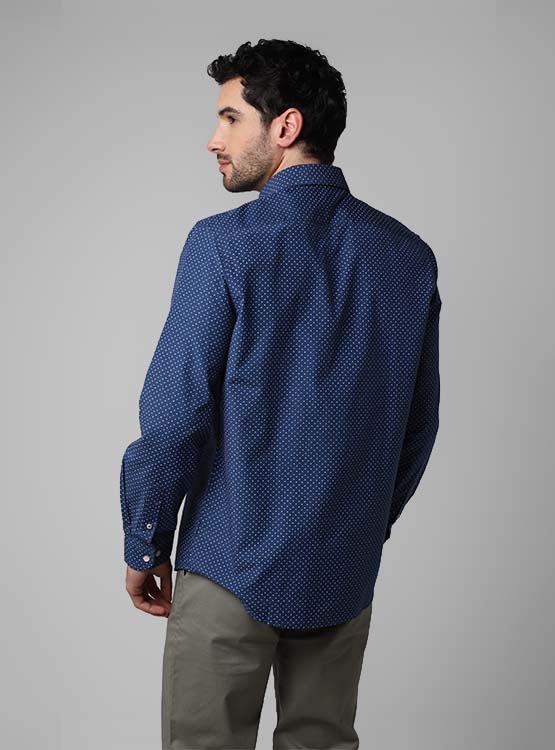 CAMISA HOMBRE KENNETH STEVENS AZUL BILBAO