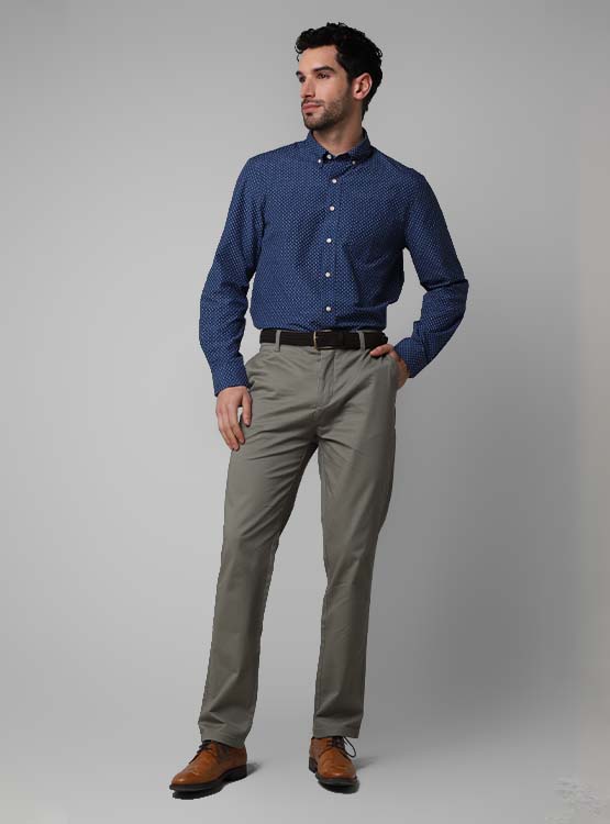 CAMISA HOMBRE KENNETH STEVENS AZUL BILBAO