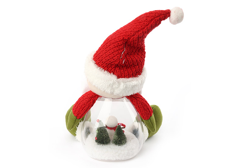 ADORNO NAVIDEÑO RIPLEY HOME SANTA BARRIGA TRANSPARENTE