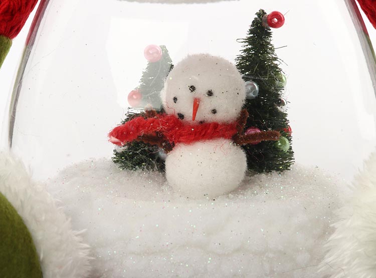 ADORNO NAVIDEÑO RIPLEY HOME SANTA BARRIGA TRANSPARENTE