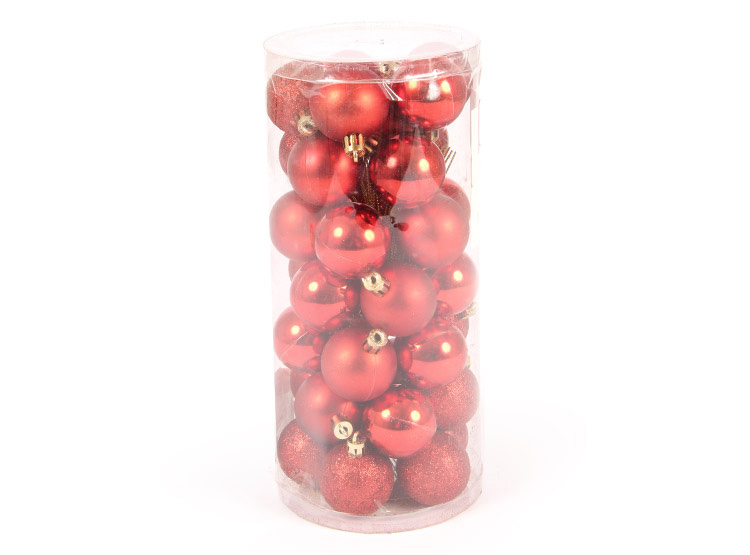 SET ESFERAS NAVIDEÑAS RIPLEY HOME RED X35