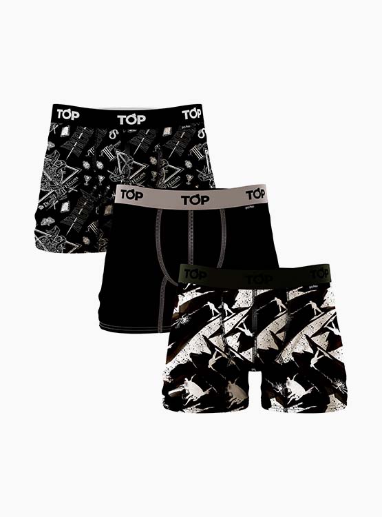 PACK 3 BOXER HARRY POTTER TOP