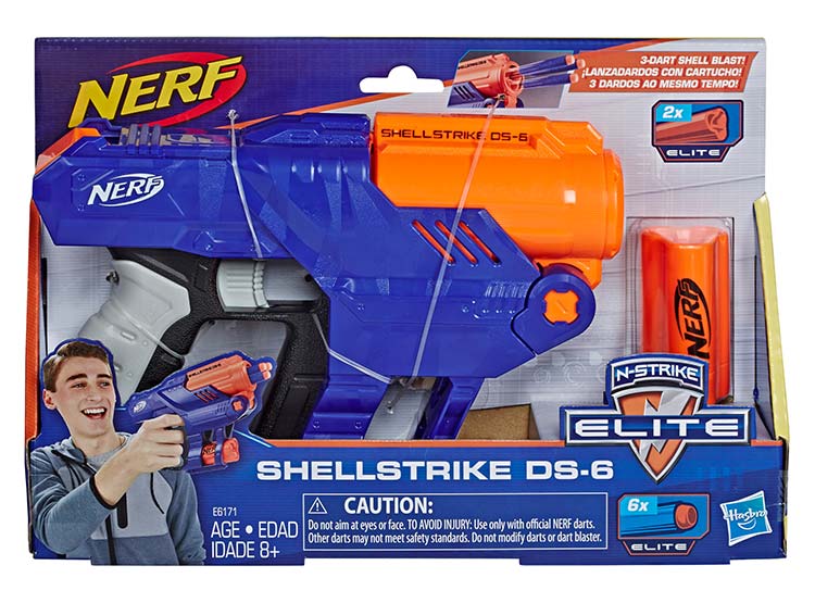 LANZADOR NERF ELITE SHELLSTRIKE DS-6