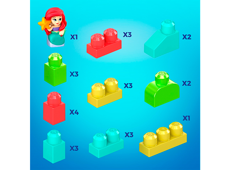 Ripley - CUBETA DE BLOQUES MEGA BLOKS DISNEY ARIEL
