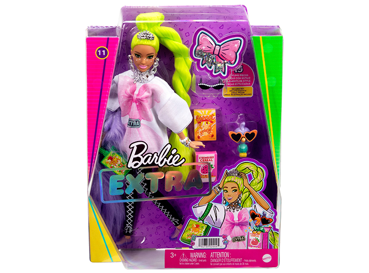 Ripley - MUÑECA BARBIE EXTRA CABELLO VERDE NEÓN