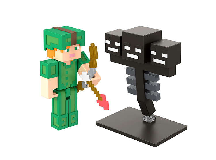 FIGURAS DE ACCIÓN MINECRAFT ALEX VS WITHER