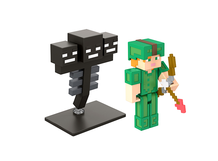 FIGURAS DE ACCIÓN MINECRAFT ALEX VS WITHER