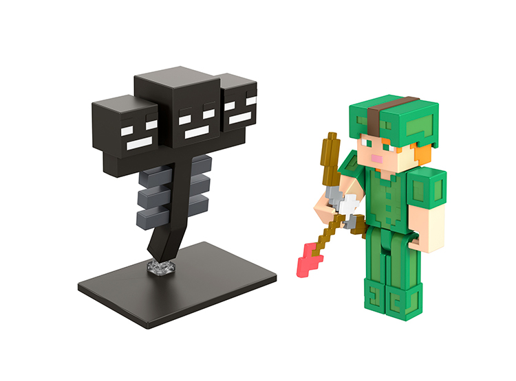 FIGURAS DE ACCIÓN MINECRAFT ALEX VS WITHER