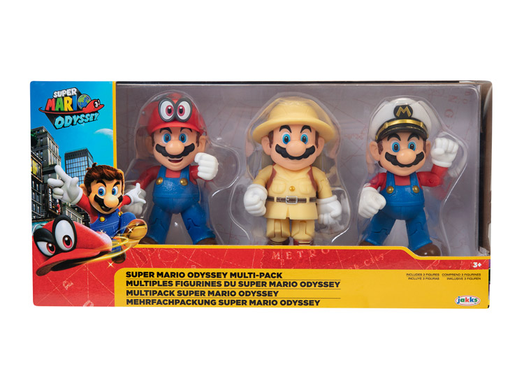 PACK FIGURE NTD SUPER MARIO ODYSSEY X3 4"