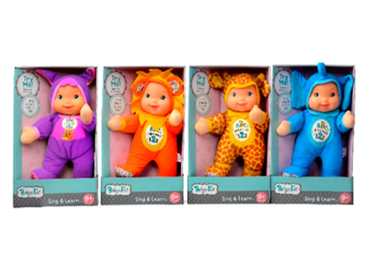 Ripley - MUÑECA BABY FIRST SOFT CANTA Y APRENDE 34CM / MODELO ALEATORIO