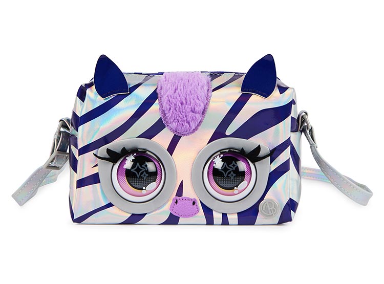 CARTERA PURSE PETS ZEBRA METALICA SONIDOS