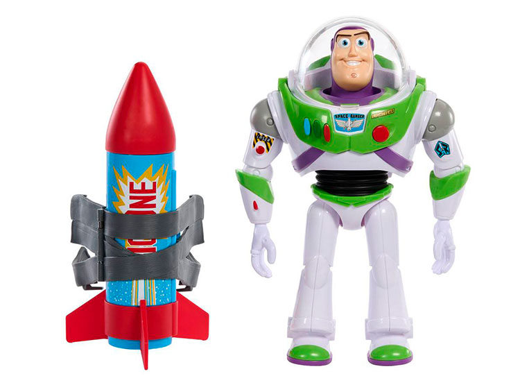 TOY STORY FIGURA DE ACCIÓN BUZZ CON COHETE 12"