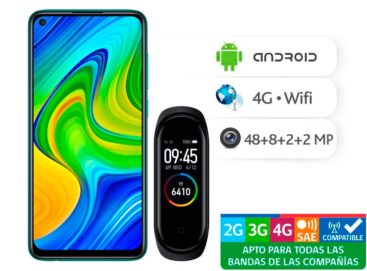 CELULAR XIAOMI REDMI NOTE 9 64GB 64 GB 3 GB RAM 13MP