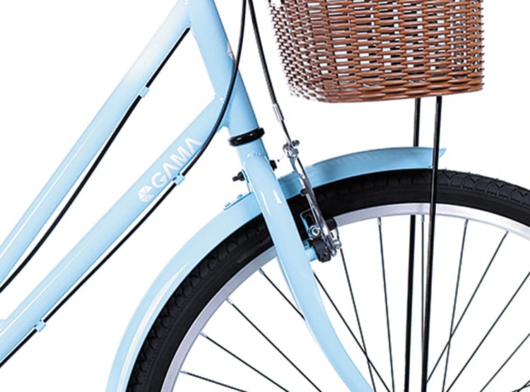 BICICLETA GAMA BIKE CLASSIC CITY BASIC CELESTE ARO 26