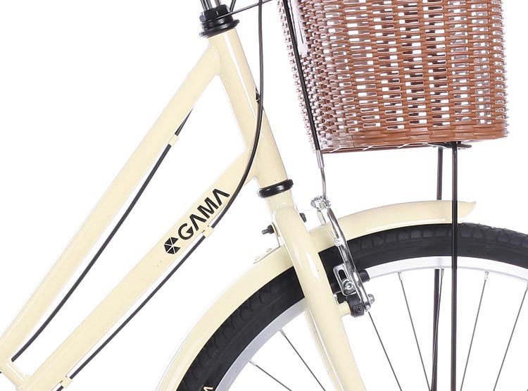 BICICLETA GAMA BIKE CLASSIC CITY BASIC CREMA