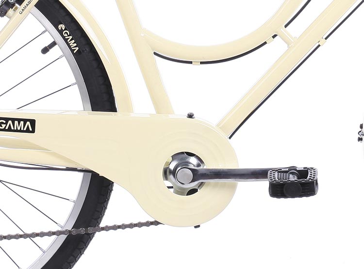 BICICLETA GAMA BIKE CLASSIC CITY BASIC CREMA