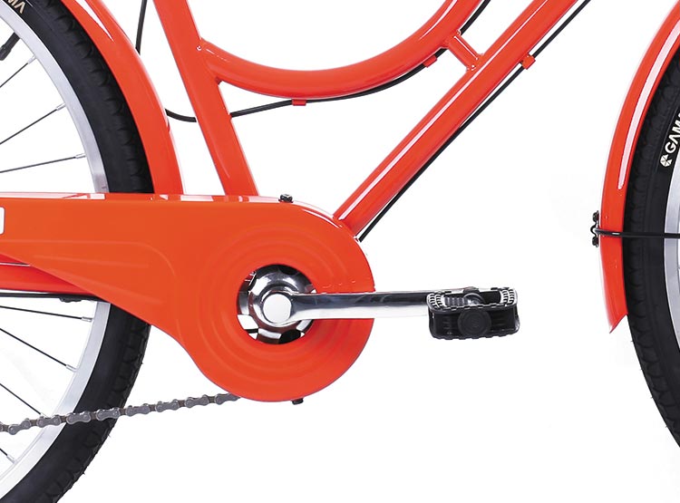 BICICLETA GAMA BIKE CLASSIC CITY BASIC ROJO ARO 26