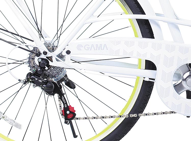 BICICLETA GAMA BIKE CITY AVENUE BLANCO ARO 26