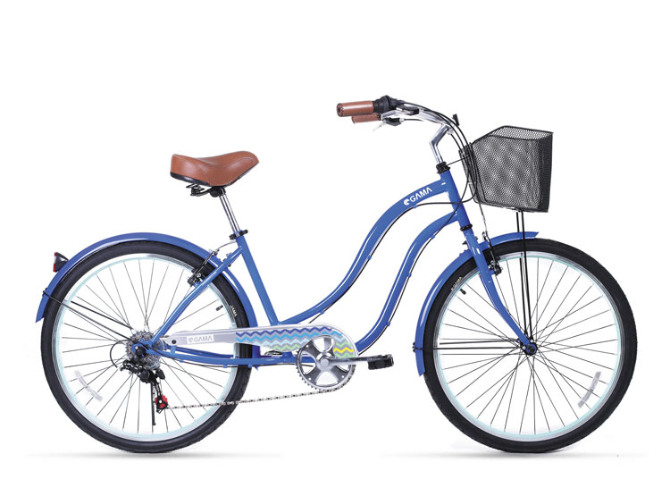 BICICLETA GAMA BIKE BROADWALK CRUISER AZUL ARO 26