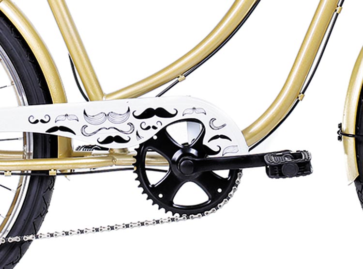 BICICLETA GAMA BIKE BROADWALK CRUISER DORADO ARO 26
