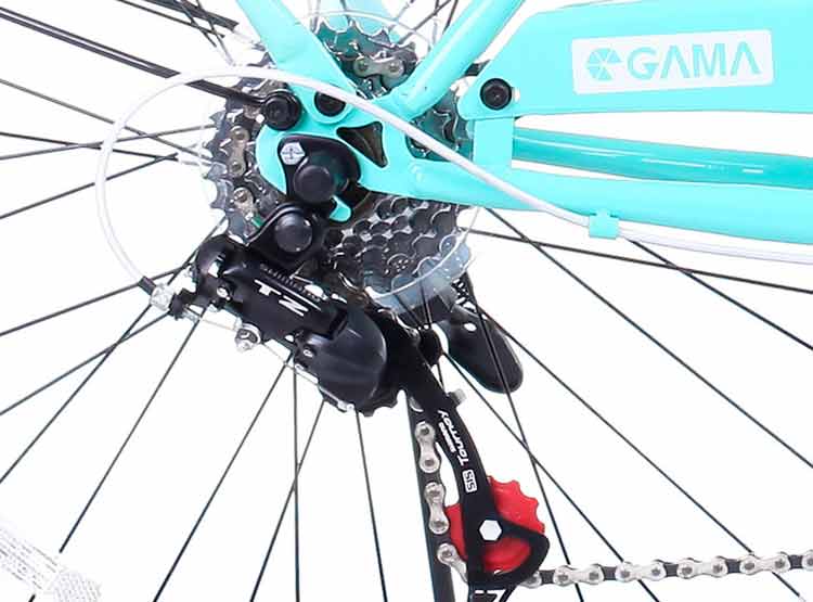 BICICLETA GAMA BIKE CITY AVENUE TURQUESA ARO 26