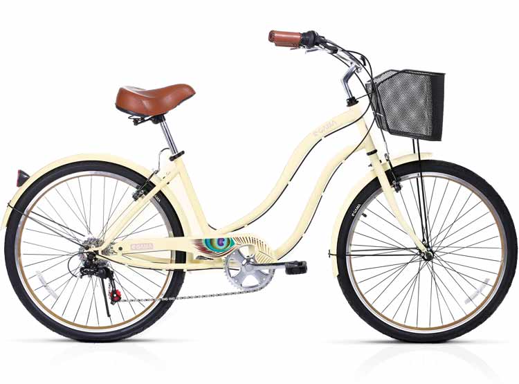 BICICLETA GAMA BIKE BROADWALK CRUISER MARFIL ARO 26