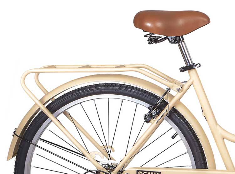 BICICLETA GAMA BIKE CITY BASIC ARO 26 BEIGE