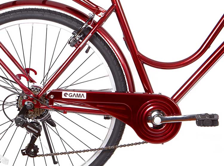 BICICLETA GAMA BIKE CITY BASIC ARO 26 ROJO