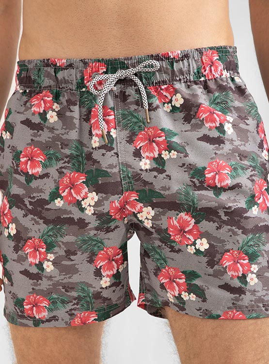 Ripley Traje De BaÑo Marquis Print Militar Floral
