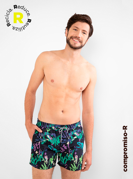 Ripley Traje De BaÑo Index Print Cordones