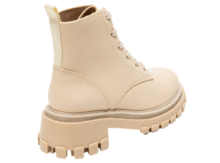 BOTINES MUJER GACEL CUERO CREMA GIGI