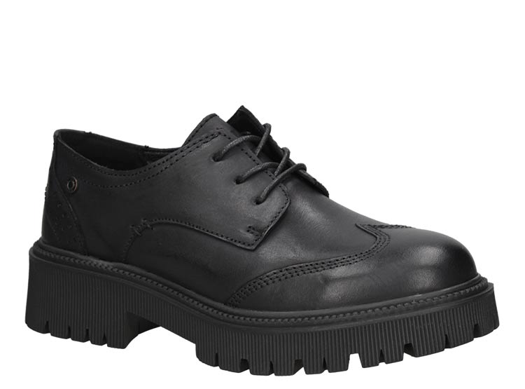 ZAPATOS CUERO MUJER PANAMA JACK NEGRO WK034