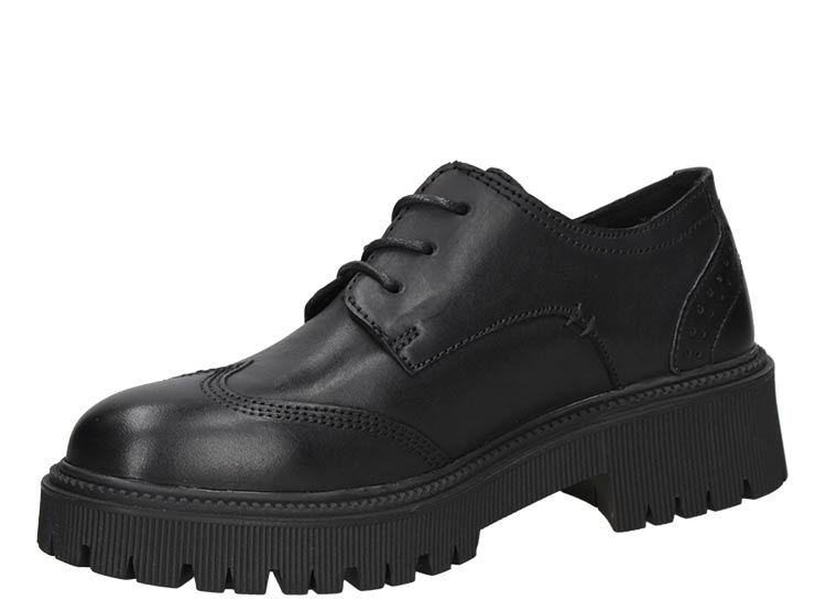 ZAPATOS CUERO MUJER PANAMA JACK NEGRO WK034