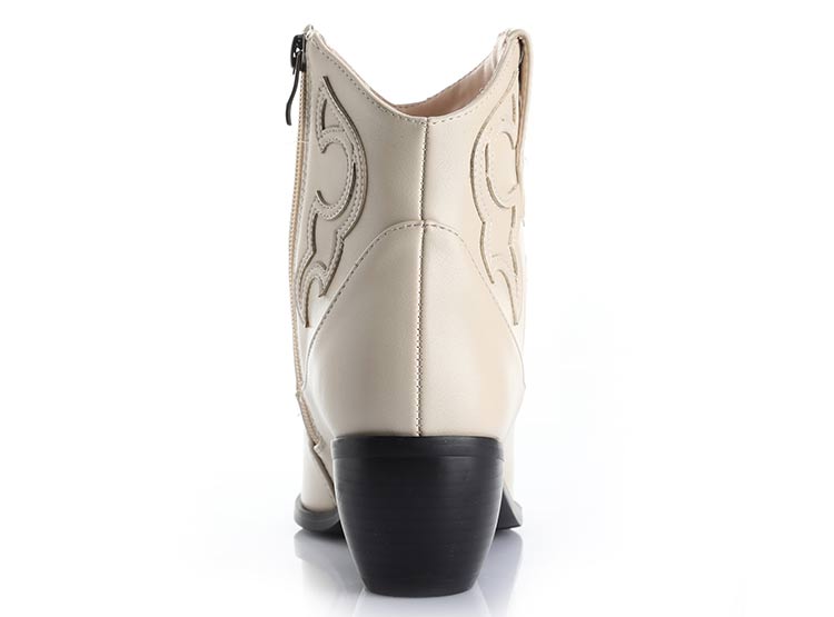 BOTINES MUJER VIA UNO CREMA 22512401