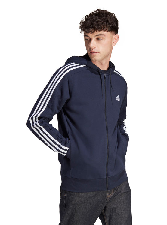 POLERÓN CON CAPUCHA ADIDAS ESSENTIALS 3 TIRAS