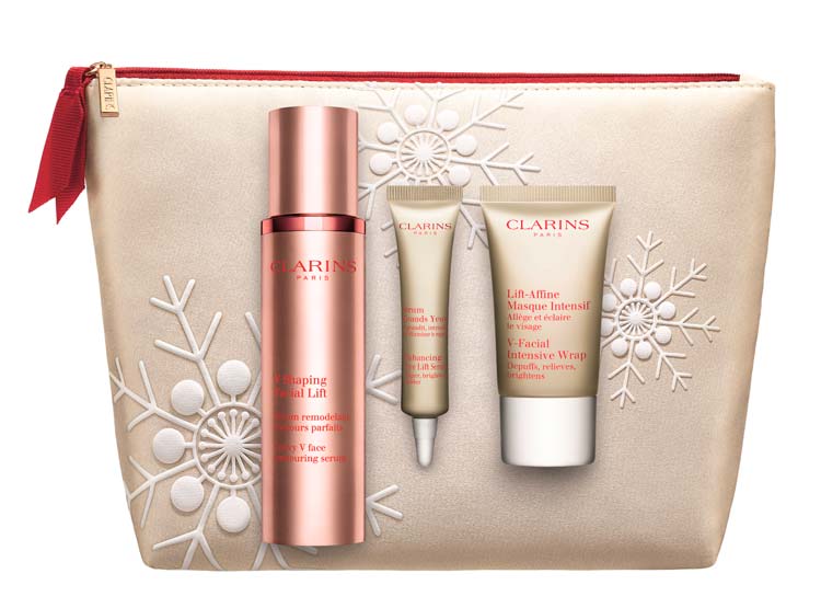 SET CLARINS V SHAPING FACIAL LIFT ROUTINE 50 ML HOLIDAY 2019