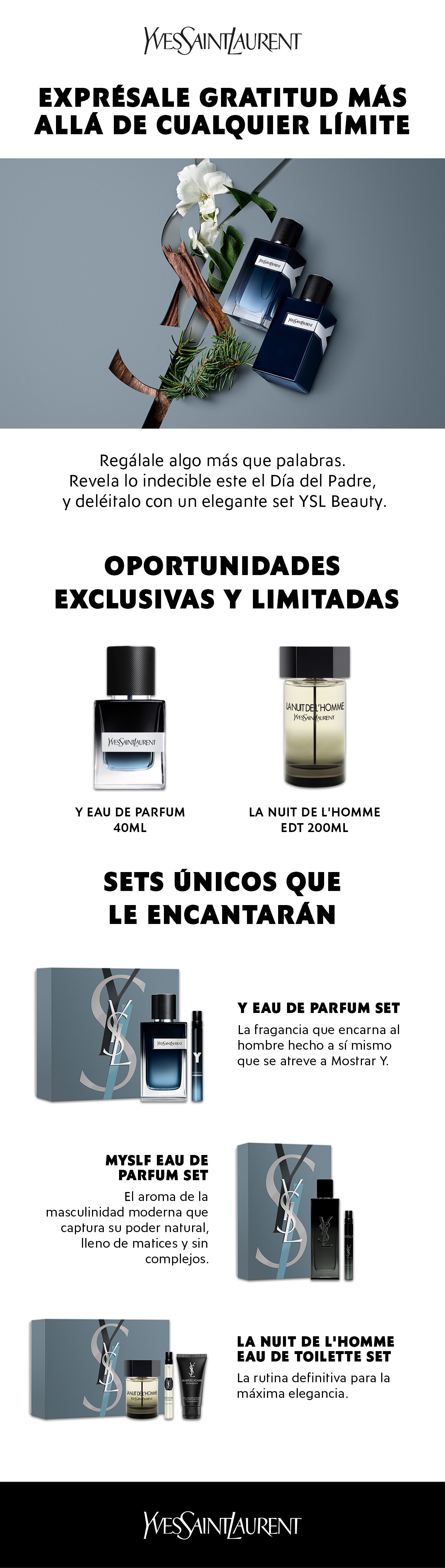 PERFUME YVES SAINT LAURENT HOMBRE EDP SL 40 ML