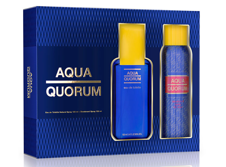SET PERFUME ANTONIO PUIG AQUA HOMBRE EDT 100 ML+ DESODORANTE 150 ML