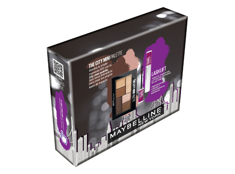 PACK MAYBELLINE LOOK OJOS LASH LIFT + CITY MINI PALETTE