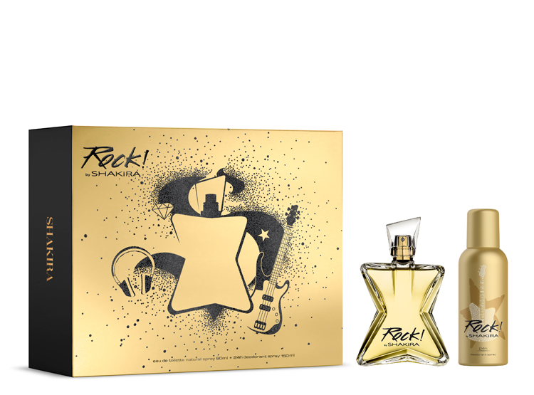 SET PERFUME SHAKIRA ROCK MUJER EDT 80 ML+ DESODORANTE 150 ML