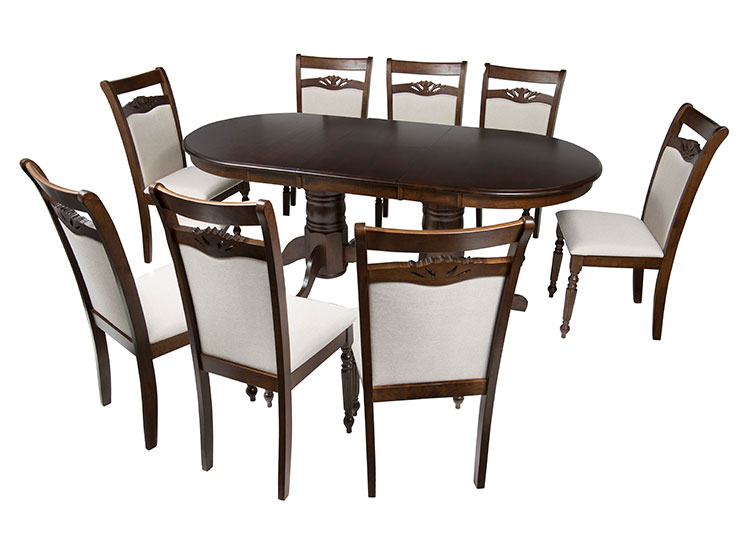 JUEGO DE COMEDOR RINNOVA PARIS DIRTY OAK