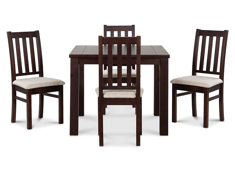 Ripley - JUEGO DE COMEDOR CIC ÑUBLE CHOCOLATE BEIGE 4S