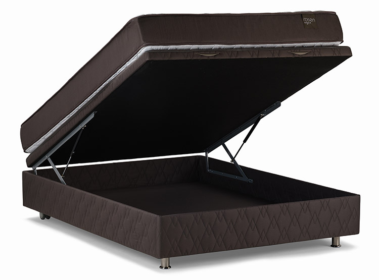 JUEGO DE DORMITORIO ROSEN CAMA BOXET ERGO T 2 PLAZAS + SET VENETO