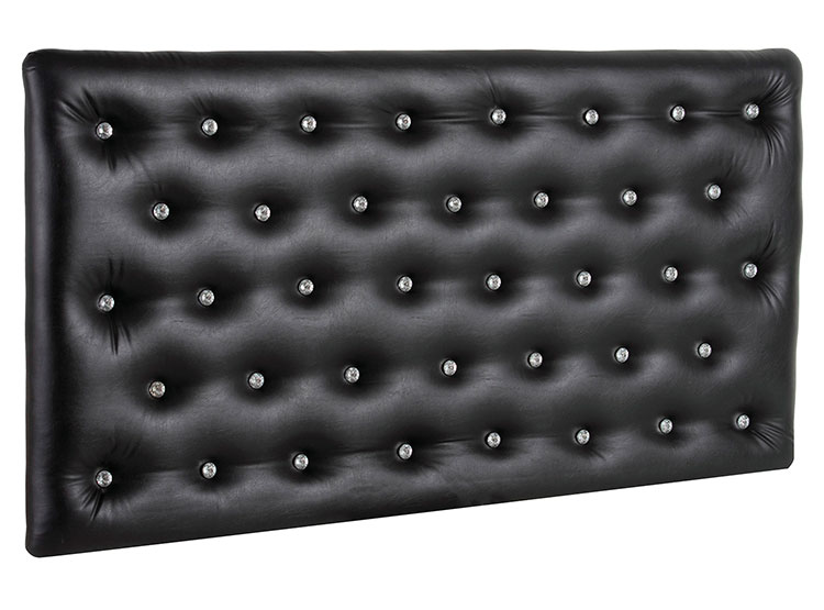 Ripley - RESPALDO BODEVIR DIAMOND PU 2 PLAZAS MADERA NEGRO