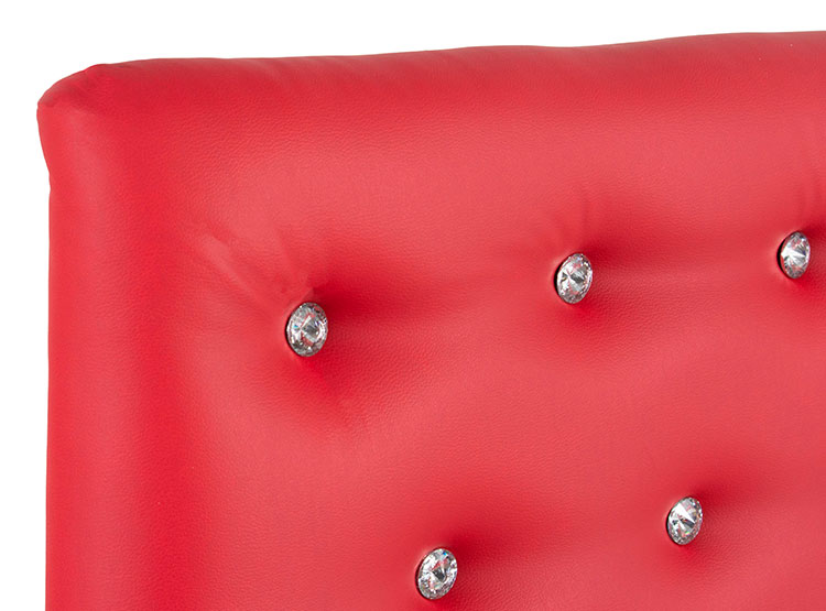 RESPALDO BODEVIR DIAMOND PU 2 PLAZAS MADERA ROJO
