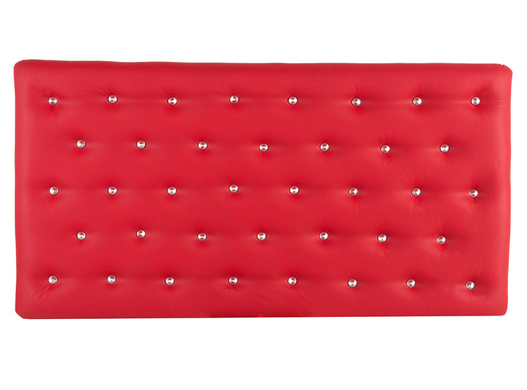 RESPALDO BODEVIR DIAMOND PU 2 PLAZAS MADERA ROJO