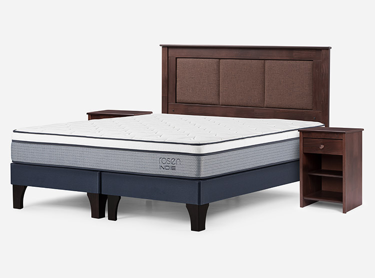 JUEGO DE DORMITORIO ROSEN CAMA EUROPEA INDIE KING + SET RACHEL